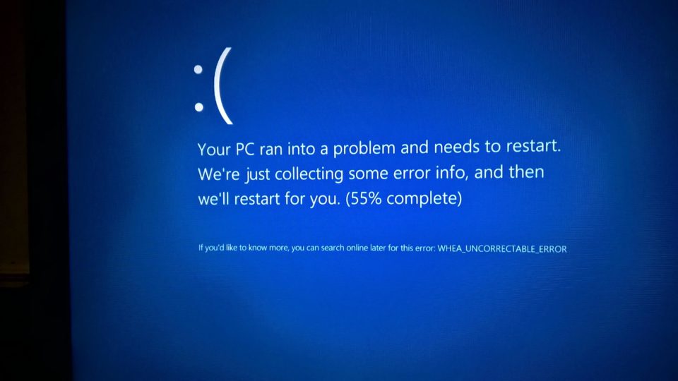 [FIXED] WHEA_UNCORRECTABLE_ERROR in Windows 10, 8, 7