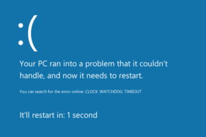 Fix: Clock Watchdog Timeout Error in Windows 10 - Richannel