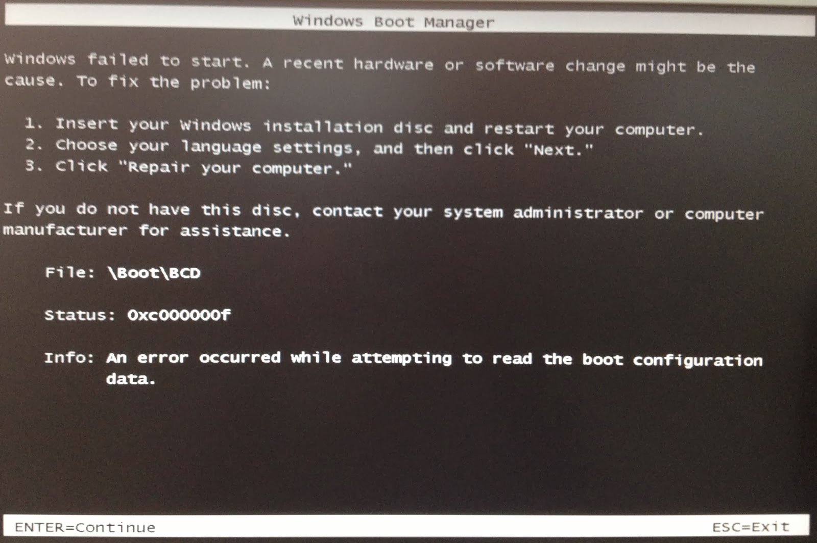 How to Fix 0xc000000f Error on your PC - Richannel